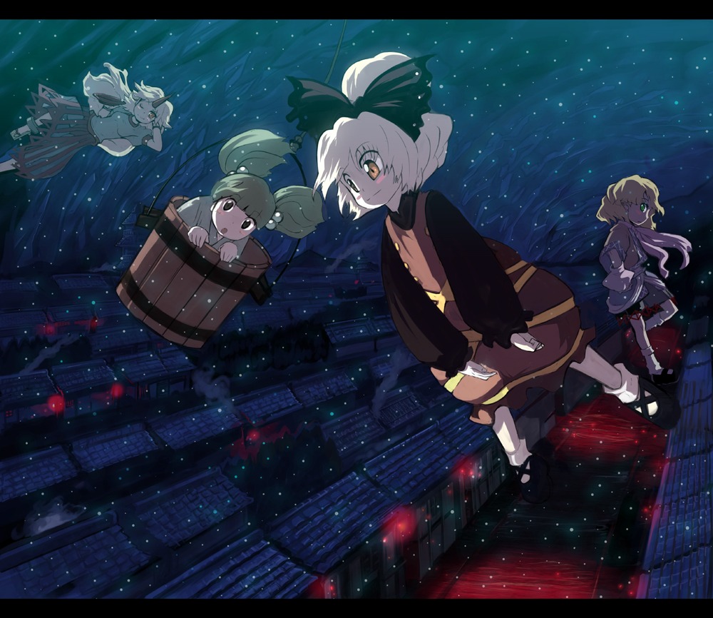 shape touhou hoshiguma yuugi kisume kurodani yamame mizuhashi parsee | #65108 | yande.re